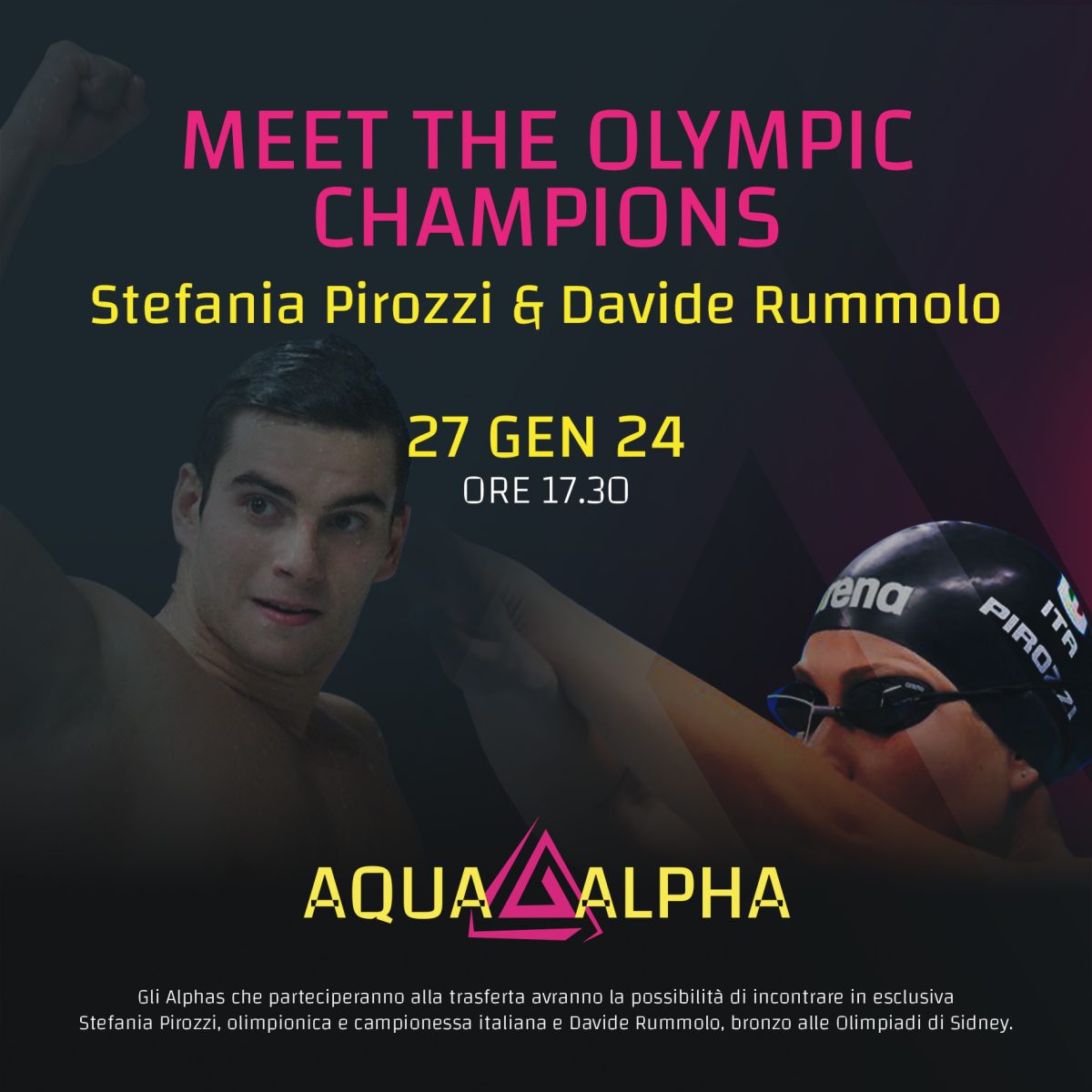 Meet the Olympic Champions - STEFANIA PIROZZI e DAVIDE RUMMOLO - Aqua Alpha